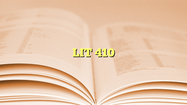 LIT 410 - Moi Past Papers